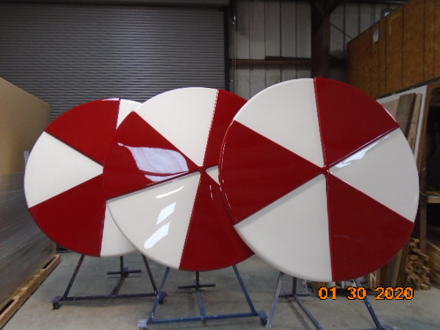 6′ Pinwheel Int Red and Diam Wht | STM Industries