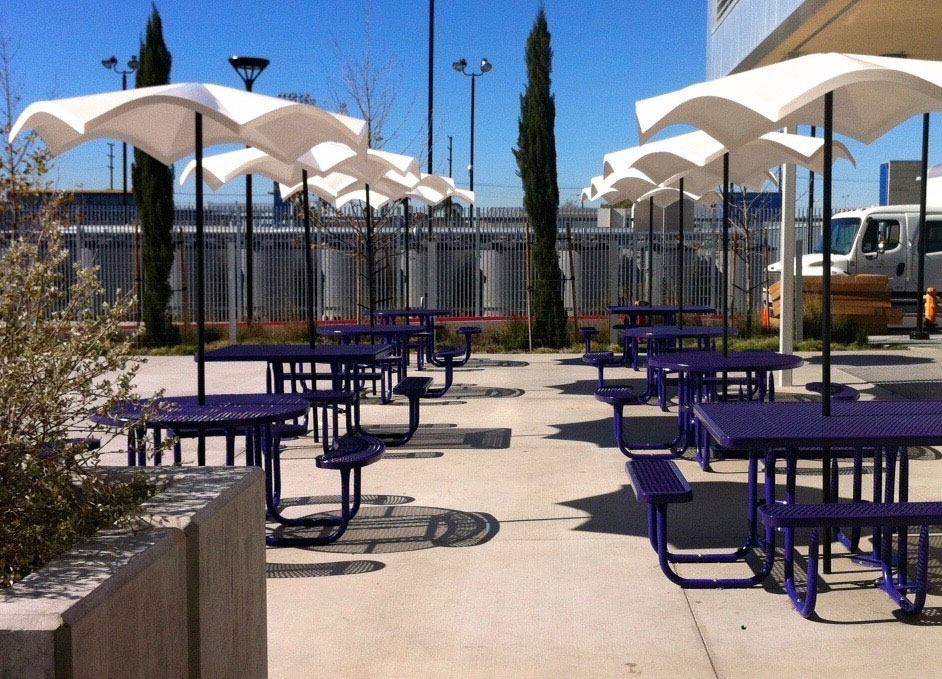6 foot Wave Umbrella in Porcelain White | STM Industries