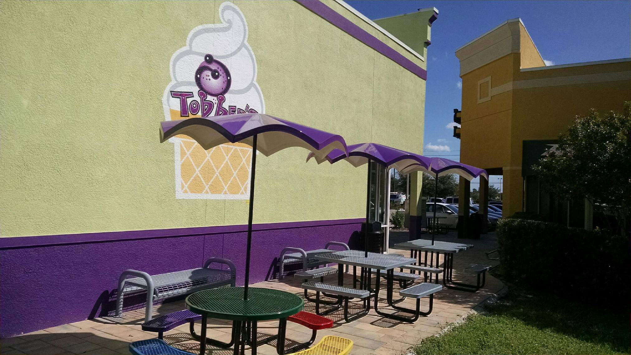 6 foot Waves Umbrella Top in Pers Purple | STM Industries
