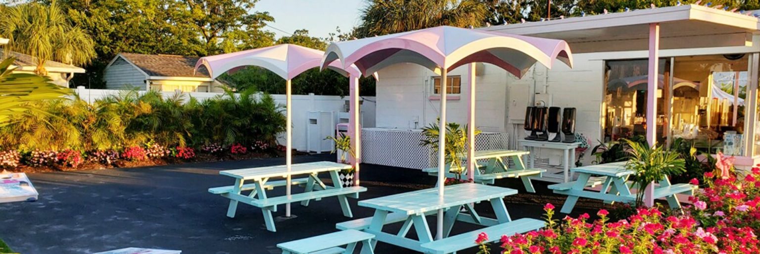 Fiberglass Umbrellas- Commercial Wind Resistant STM Industries