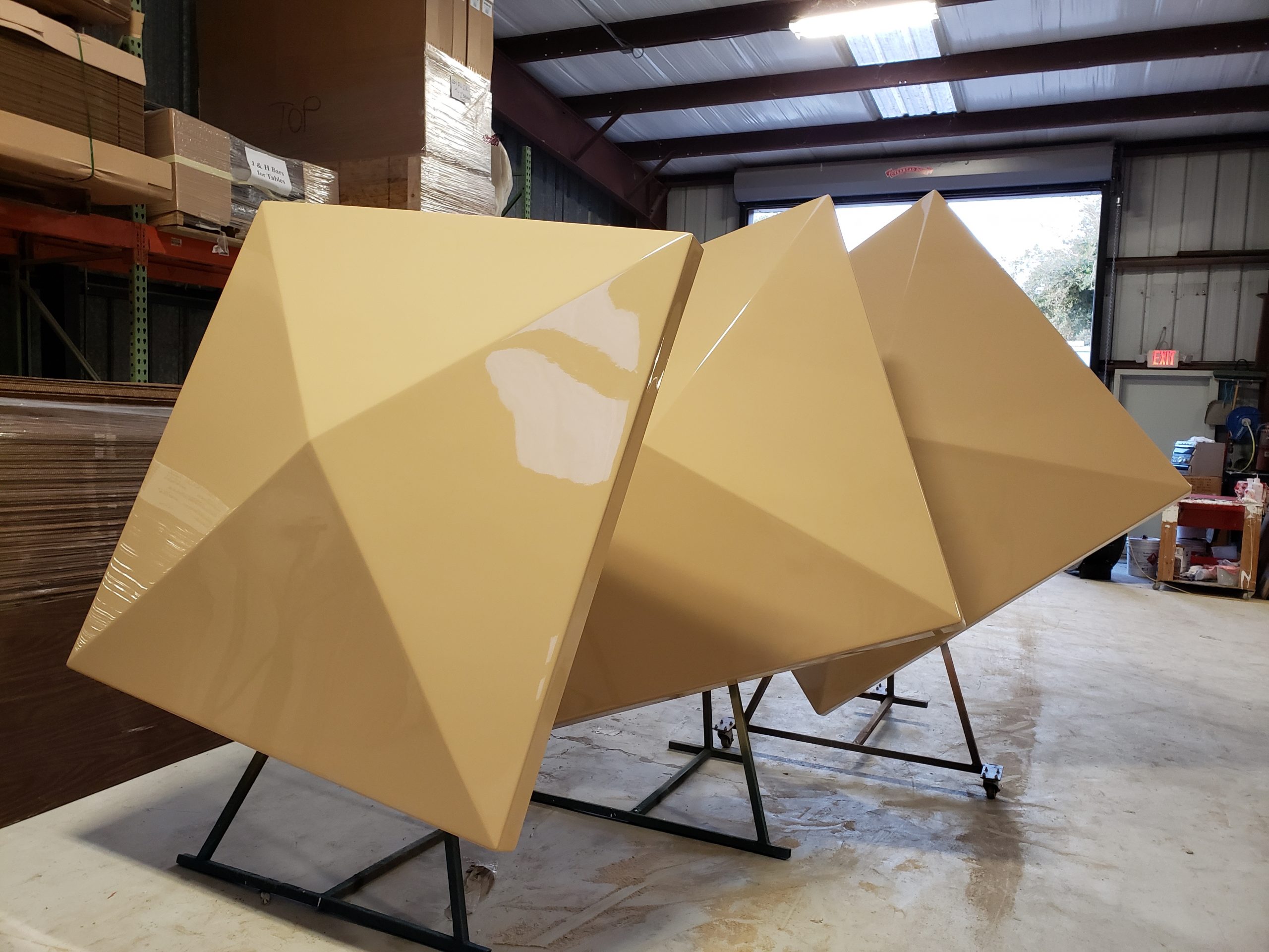 6′ Square Bistro Umbrella in Tantone Dapin | STM Industries